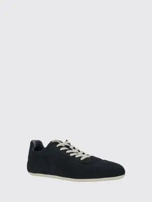Rick Owens Low-top Suede Leather Sneakers With Rubber Sole