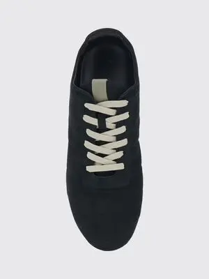 Rick Owens Low-top Suede Leather Sneakers With Rubber Sole