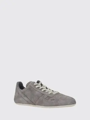 Rick Owens Low-top Suede Sneakers With Leather Interior