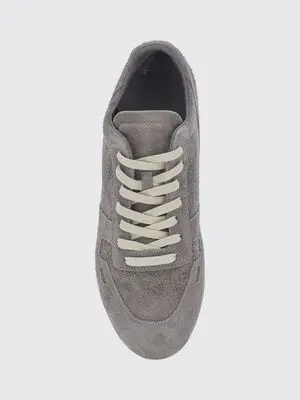 Rick Owens Low-top Suede Sneakers With Leather Interior