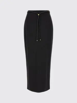 Agnona High-waisted Wool Midi Pencil Skirt With Adjustable Belt