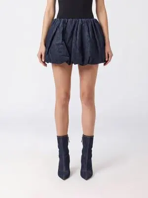 DIESEL® De-muj A-line Cotton Mini Skirt With Mid-rise Waist