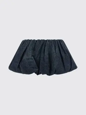 DIESEL® De-muj A-line Cotton Mini Skirt With Mid-rise Waist