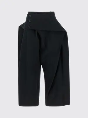 Issey Miyake High-waisted Cotton-blend Wide-leg Trousers With Belt Loops