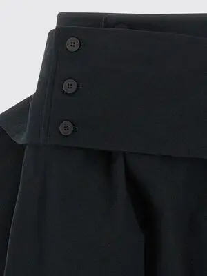 Issey Miyake High-waisted Cotton-blend Wide-leg Trousers With Belt Loops