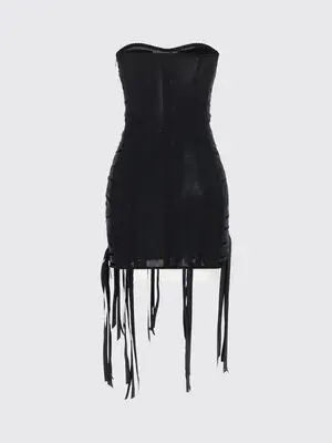Attico Off-the-shoulder Corset Mini Dress With Sweetheart Neckline