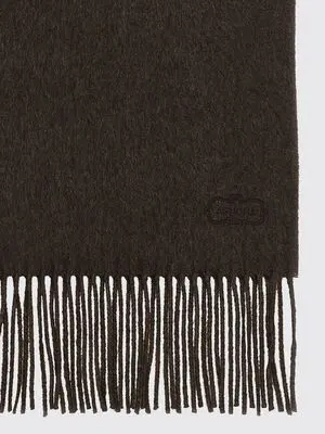 Agnona Silk And Cashmere Scarf With Fringed Edges
