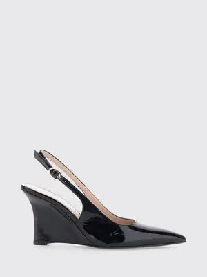 STUART WEITZMAN Vinnie Patent Leather Slingback Pumps With High Heel