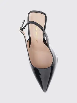 STUART WEITZMAN Vinnie Patent Leather Slingback Pumps With High Heel