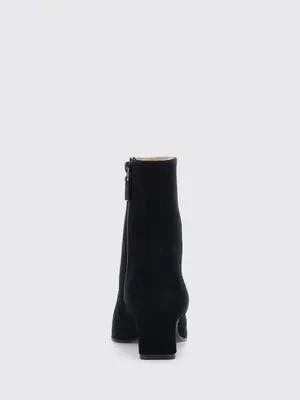 STUART WEITZMAN Suede Ankle Boots With Flared Mid-heel