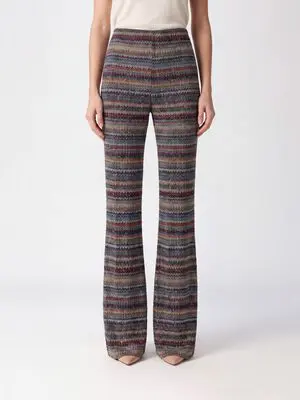 Missoni Multicolour Striped Lurex Knit Flared Trousers - Multicolor
