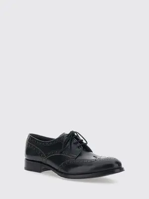 LIDFORT Smooth Leather Wingtip Brogue Derby Shoes