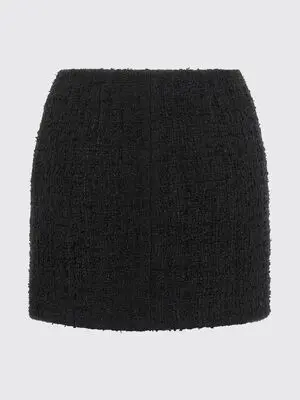 Balmain High-waisted Cotton-blend Pencil Mini Skirt With Buttons