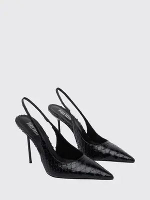 Paris Texas Lidia Python-print Leather High-heel Slingback Pumps