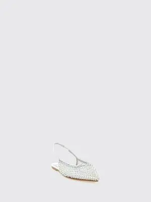 LE SILLA Gilda Crystal-embellished Nylon Mesh Slingback Ballet Flats