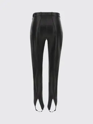 Balmain Mid-rise Smooth Lambskin Leather Skinny Trousers