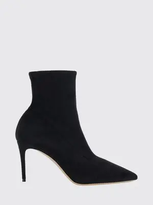Casadei Flat Ankle Boot - Black