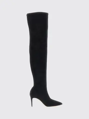 Casadei Flat Ankle Boot - Black