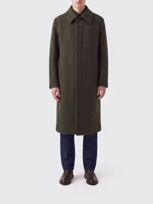 SUNFLOWER Knee-length Single-breasted Wool-blend Coat With Concealed Closure