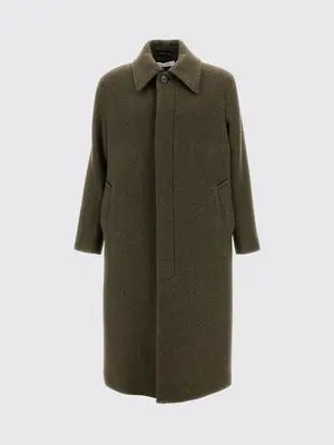 SUNFLOWER Knee-length Single-breasted Wool-blend Coat With Concealed Closure