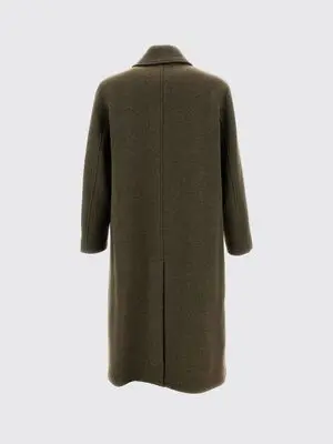 SUNFLOWER Knee-length Single-breasted Wool-blend Coat With Concealed Closure