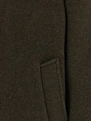 SUNFLOWER Knee-length Single-breasted Wool-blend Coat With Concealed Closure