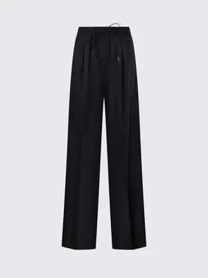 Max Mara High-waisted Virgin Wool Palazzo Trousers With Drawstring