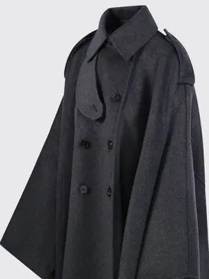 RÓHE Double-breasted Wool And Cashmere Coat With Asymmetric Hem - Grey