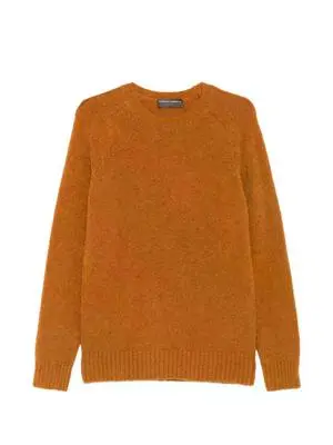FILIPPO DE LAURENTIIS Raglan-sleeve Ribbed-trim Sweater - Orange