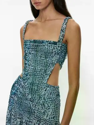 Christopher Esber Orion Cut-out Ruched Maxi Dress