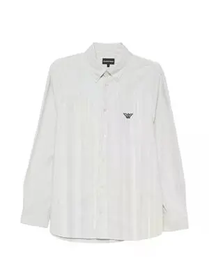 Emporio Armani Striped Button-down Shirt - White