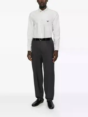 Emporio Armani Striped Button-down Shirt - White
