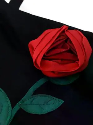 Dolce & Gabbana Rose-appliqué Maxi Dress