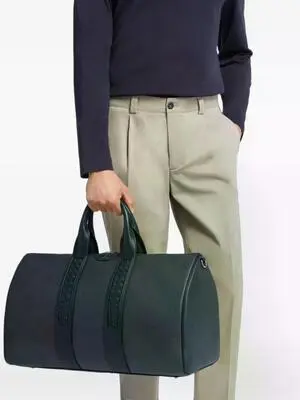 AVITEUR Newport Woven-panel Canvas Duffle Bag