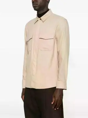 Canali Button-up Flap-pocket Jacket - Neutrals