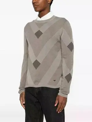 Emporio Armani Geometric-pattern Sweater