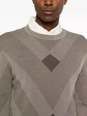 Emporio Armani Geometric-pattern Sweater