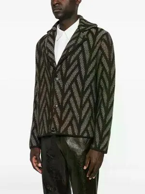 Emporio Armani Chevron-pattern Cardigan