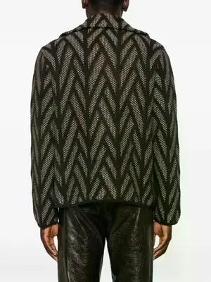 Emporio Armani Chevron-pattern Cardigan