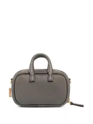 AVITEUR Mini Maia Leather Shoulder Bag - Grey