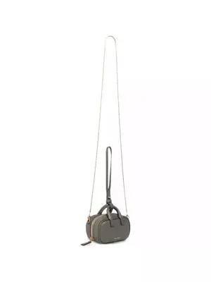 AVITEUR Mini Maia Leather Shoulder Bag - Grey