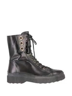 TOD'S Tassel-detail Lace-up Boots - Black
