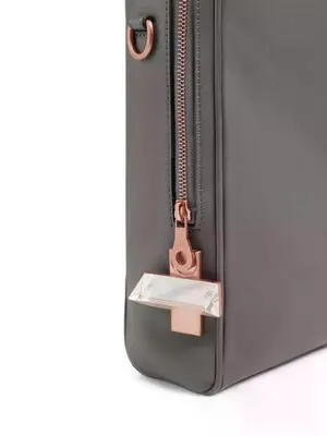 AVITEUR Cristallo Leather Prism-clasp Briefcase