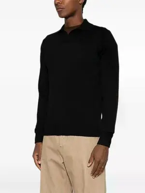 FILIPPO DE LAURENTIIS Skipper Collar Sweater - Black