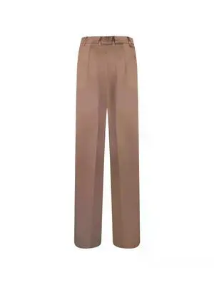 BLANCA VITA Satin-finish Palazzo Pants