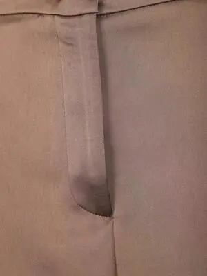 BLANCA VITA Satin-finish Palazzo Pants