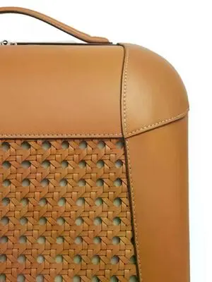 AVITEUR Cannage Woven-leather Carry-on Bag