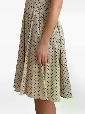 Dolce & Gabbana Polka-dot Flared Midi Dress