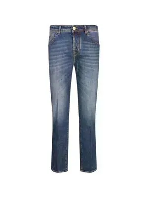 JACOB COHЁN Faded-effect Straight-leg Jeans - Blue