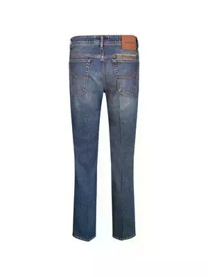 JACOB COHЁN Faded-effect Straight-leg Jeans